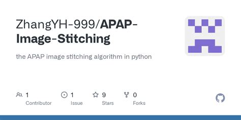 Github Zhangyh 999apap Image Stitching The Apap Image Stitching Algorithm In Python