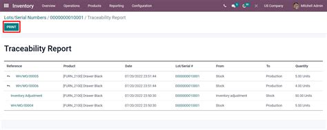 how to configure lots serial numbers and product traceability in odoo 15