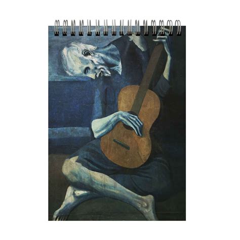 Page Guitar Drawing Notebook Inspired By Picassos Iconic Guitar
