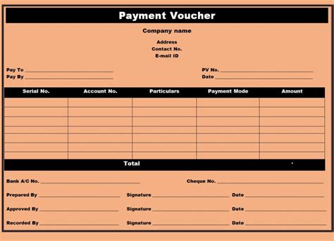 45 Free Payment Voucher Templates And Formats
