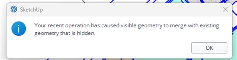 Your Recent Operation Has Caused Visible Geometry To Merge With Existing Feature Requests