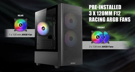 Antec NX500M ARGB Tempered Glass Mid Tower M ATX Gaming Case NX500M ARGB Mwave