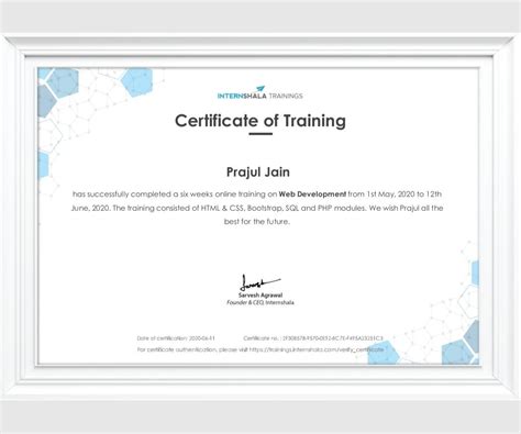 Prajul Jain On Linkedin Webdevelopment Internshala Frontend Backend Html5 Css3 Bootstrap