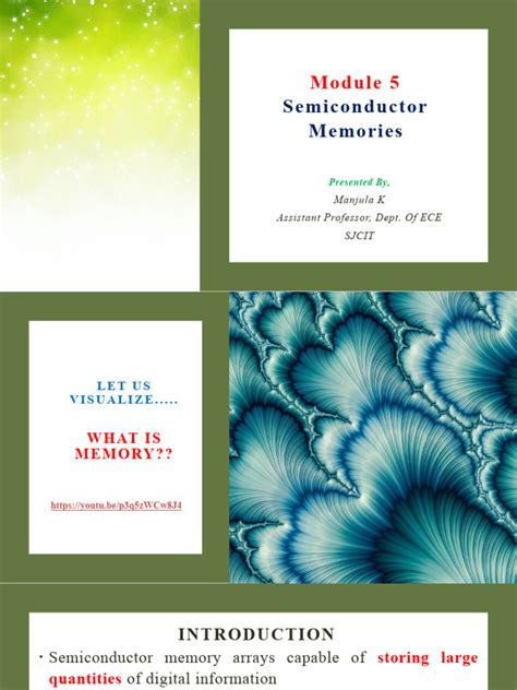 Module 5 Semiconductor Memories Pdf