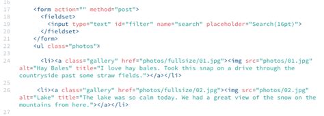 Javascript Filtering Images Live Search By Caption Stack Overflow