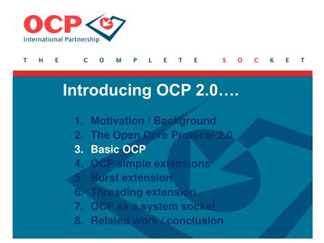 Ppt Core Centric Communication Protocol Introducing Open Core Protocol 20 Franck Seigneret