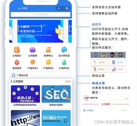 精美企业公司官网小程序【完整后端小程序前端】企业官网小程序 Csdn博客