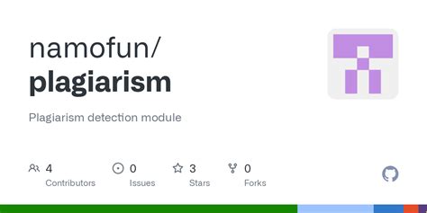 GitHub Namofun Plagiarism Plagiarism Detection Module