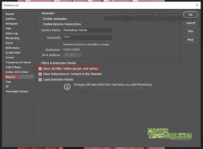 Memperbaiki Plugin Photoshop Tidak Muncul Mastertipsorialindo