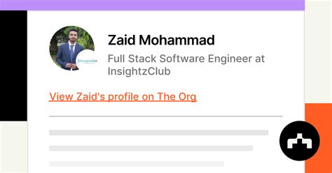 zaid mohammad full stack software engineer at insightzclub the org
