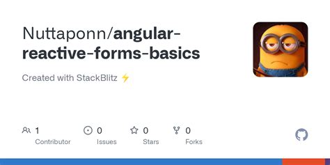 Github Nuttaponnangular Reactive Forms Basics Created With
