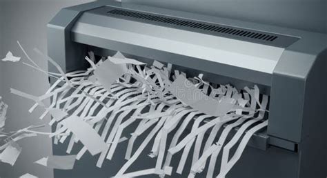 Efficient Paper Shredder In Action Secure Document Disposal In Modern
