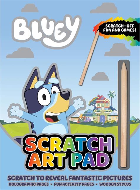 Bluey Scratch Art Pad Amazon Ca Toys And Games