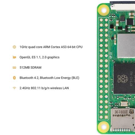 raspberry pi zero 2w development board supports bluetooth and wifi