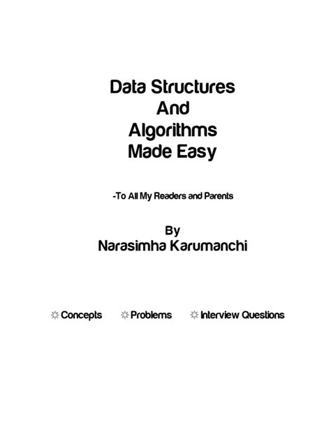 Data Structures And Algorithms Made Easy Data Structures And