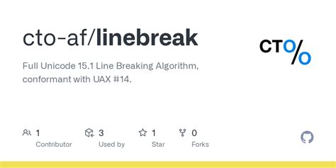 GitHub Cto Af Linebreak Full Unicode Line Breaking Algorithm Conformant With UAX