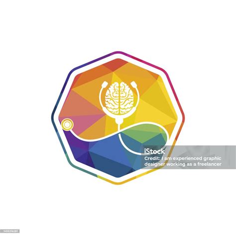 두뇌 관리 벡터 로고 템플릿 청진기와 인간의 두뇌 아이콘 로고 디자인 개념에 대한 스톡 벡터 아트 및 기타 이미지 개념 개념과 주제 개발 Istock