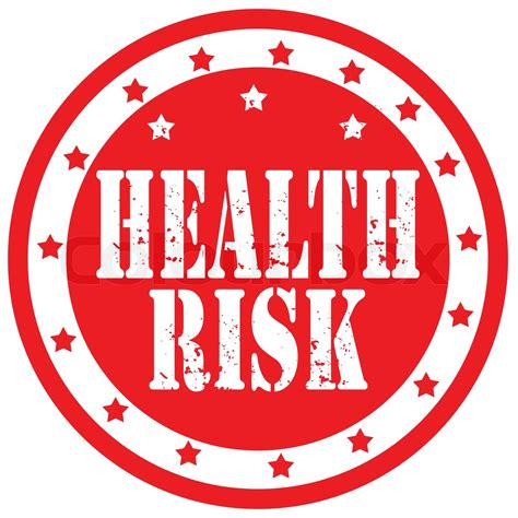 Health Risk Stamp Stock Vector Colourbox