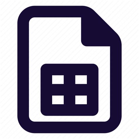 File Spreadsheet Table Icon Download On Iconfinder