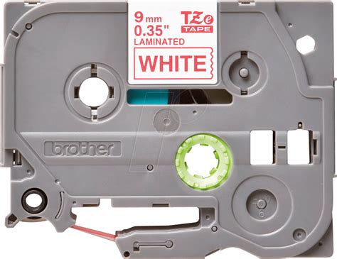 P Touch Tze Laminated Labelling Tape Red On White Mm At Reichelt Elektronik