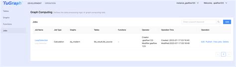 Quick Startrunning In Geaflow Console Geaflow Docs
