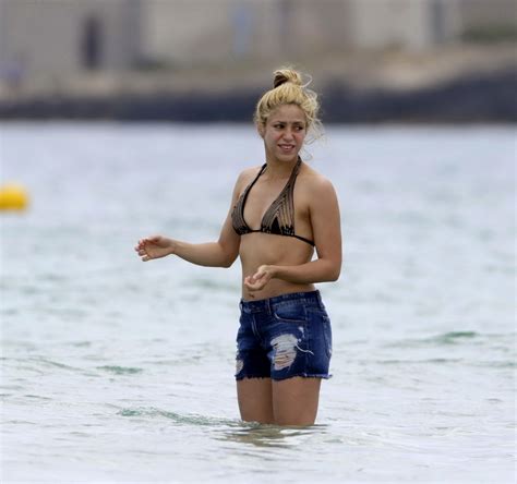 Shakira In A Skimpy Thong Bikini At The Beach Porn Pictures XXX Photos Sex Images