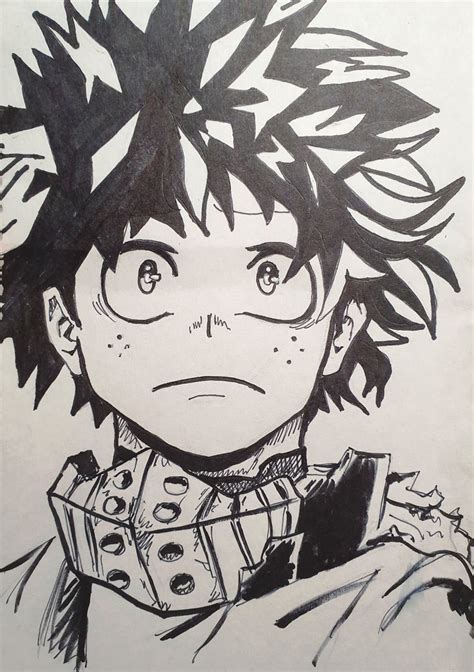How To Draw Deku From My Hero Academia