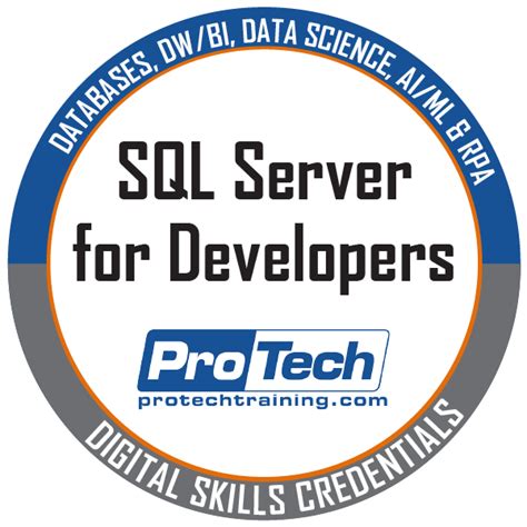 sql server for developers credly