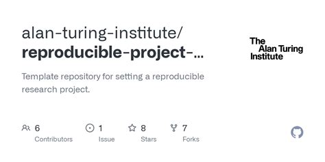 github alan turing institute reproducible project template template