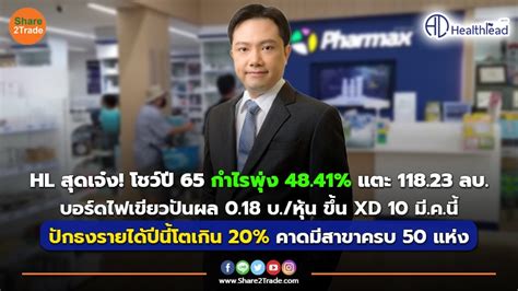 Hl สุดเจ๋ง โชว์ปี 65 กำไรพุ่ง 48 41 แตะ 118 23 ลบ บอร์ดไฟเขียวปันผล 0