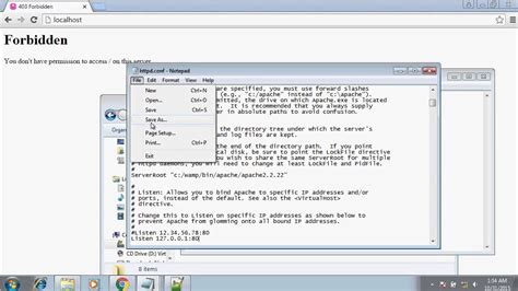 Localhost Error Forbidden And Phpmyadmin Access Denied For User Root Youtube