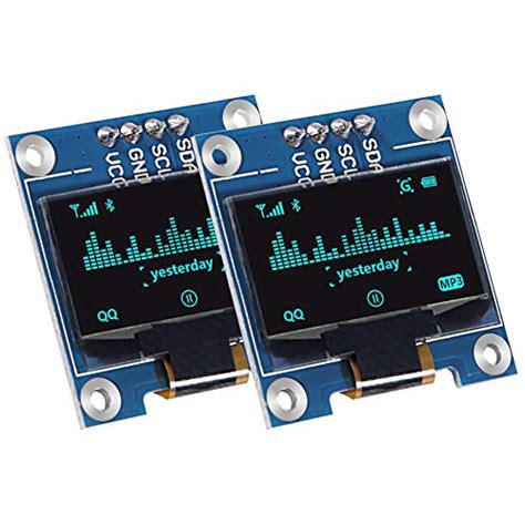 almocn 2pcs 0 96 oled module i2c iic serial 12864 128x64 oled display
