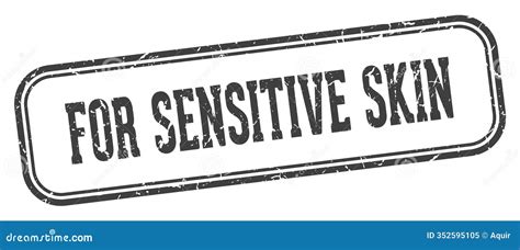 For Sensitive Skin Stamp For Sensitive Skin Rectangular Stamp On White