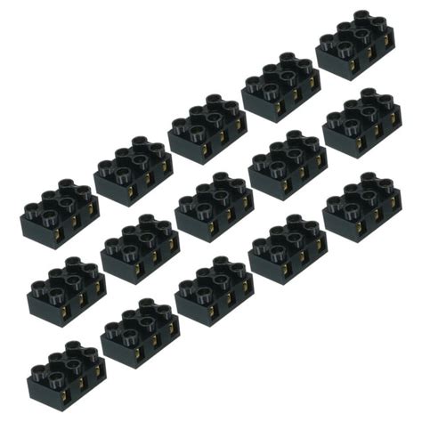 Uxcell Terminal Block 3 Positions 500v 10a Dual Row Screw Terminals Barrier Strip Wire Connector