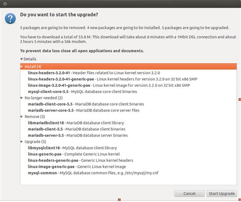 Mysql Partial Upgrade Why Remove MariaDB Ask Ubuntu