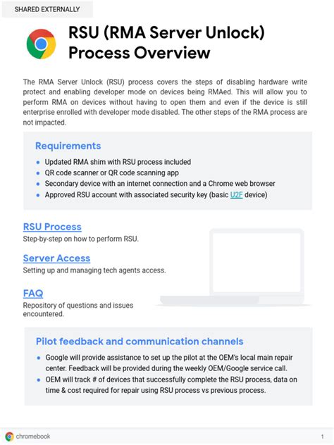 Rsu Process Overview Pdf Chromebook Tablet Computer