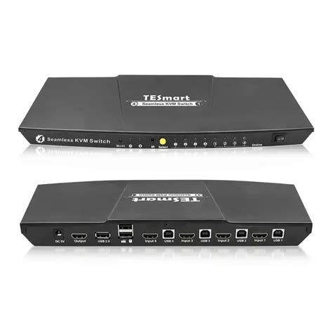 Tesmart Hdmi Kvm Mode And Synchronizer Mode 4x1 Multi View Seamless Kvm Switches Buy Seamless