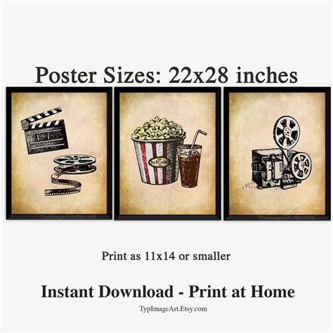 Movie Posters Large Prints Hollywood Wall Art Vintage Style Movie