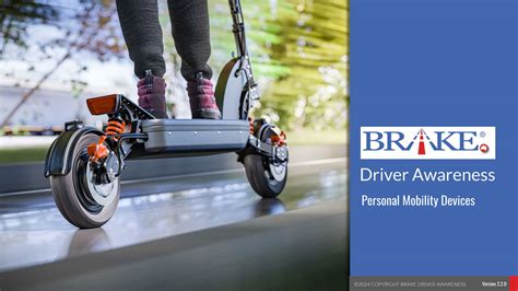 pmd and escooter optional module brake driver awareness