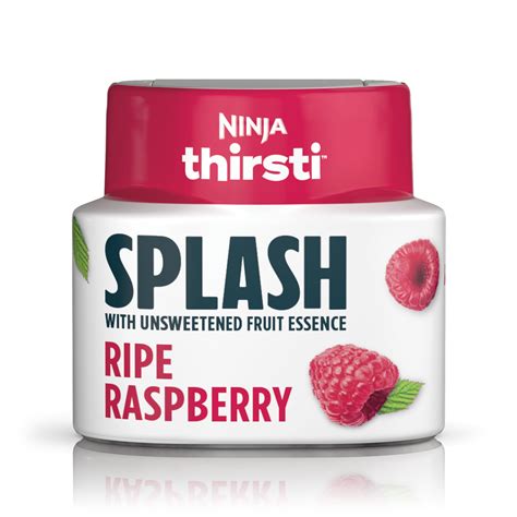 Ninja Thirsti Splash Ripe Raspberry Flavored Water Drops Unsweetened Wcfrasp6
