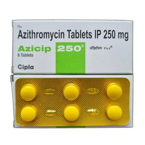 Azicip 250mg Azithromycin Tablets At Rs 115 Box In New Delhi Id 2854606505612