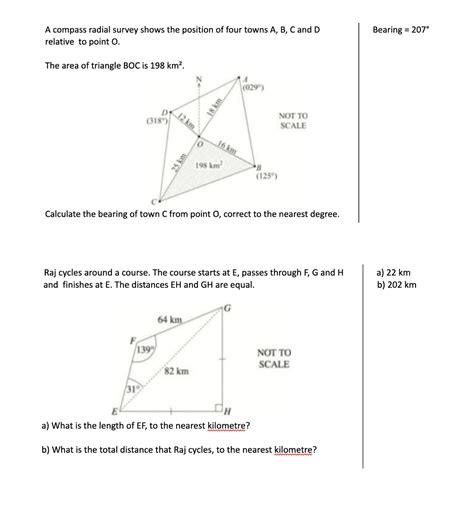 Solved A Compass Radial Survey Shows The Position Of Four