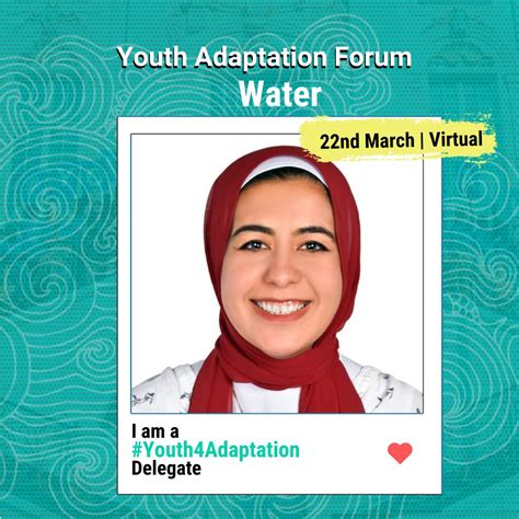 Sarah Sarhan On Linkedin Youthadaptationforum Worldwaterday