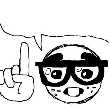 Um Actually Nerd Emoji Reaction Poster For Sale By WoahJasper Redbubble