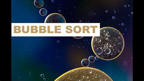 Bubble Sort With Python Code Youtube