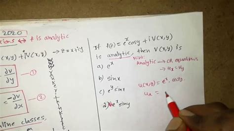 Gate 2020 Analytic Function Complex Analysis Engineering Mathematics Complex Analysis
