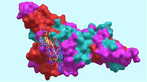 Sars Cov 2 Plpro And Inhibitor Vir250 3d Model By Kate Lindsay