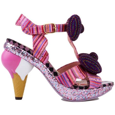 Irregular Choice Nicka Bocka Glory Pink Multi Ice Cream Sandals Cream Sandals Metallic