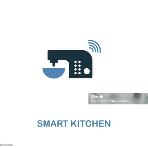 두 가지 색상 디자인 부엌 아이콘 스마트 스마트 장치 아이콘 컬렉션에서 프리미엄 스타일입니다 Ui입니다 스마트 부엌 아이콘의 그림입니다 웹 디자인 애플 리 케이 션