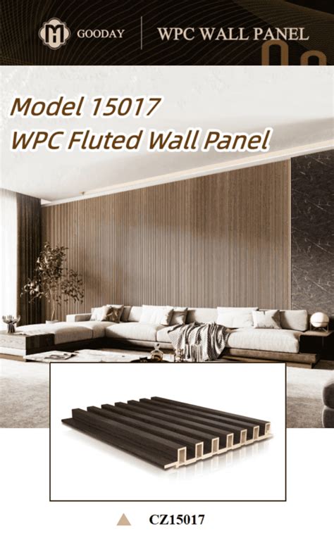 Oemodm 150mm Width By 17mm Thickness Interior Fluted Wall Panel150mm